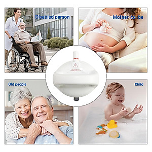 Upgraded Shower Grab Bar, Grab Bars for Bathtubs and Showers, 418 Pounds Extra Strong Suction Shower Handle, Safety Sturdiness Handicap Grab Bars, Shower Handles for Elderly/Seniors, White, Pack of 2