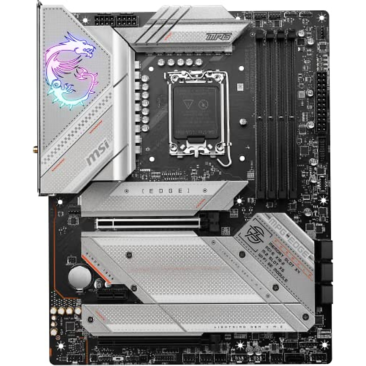 MSI MPG Z790 Edge WiFi Gaming Motherboard (Supports 12th/13th Gen Intel Processors, LGA 1700, DDR5, PCIe 5.0, M.2, 2.5Gbps LAN, USB 3.2 Gen2, Wi-Fi 6E, ATX)