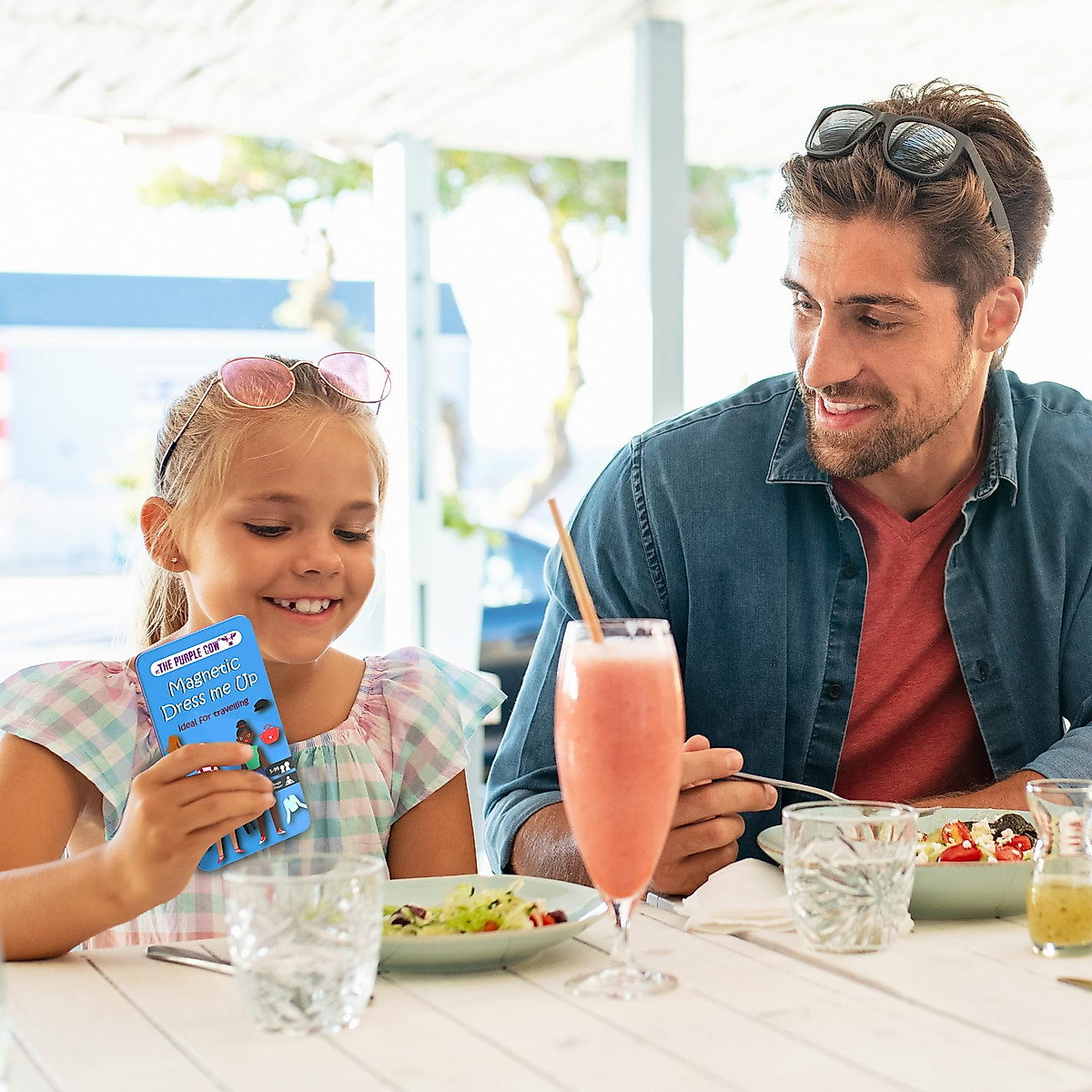 The Purple Cow Magnetic Game Box for Kids and Adults - Magnetic Dress Me Up - Ideal Games for travelling - On the go games - 100% Off Screen activity