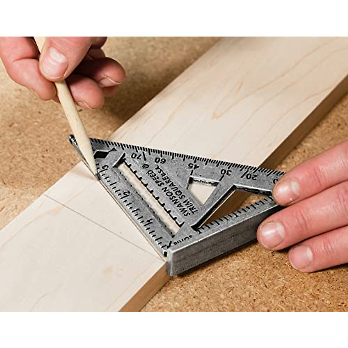 Swanson Tool Co Value Pack Includes 4 1/2 Inch Speed Trim Square and 6" Combination Square