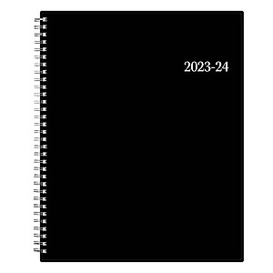 Blue Sky 2023-2024 Academic Year Weekly and Monthly Planner, 8.5" x 11", Flexible Cover, Wirebound, Enterprise (144719)