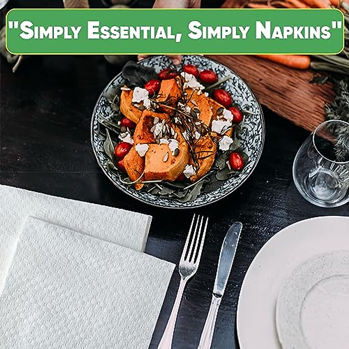 Perfect Stix Elegant Lunch 1 Ply, white, Pack of 1000ct