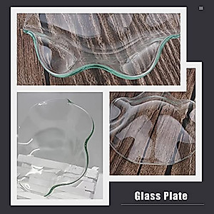 Cabilock 2pcs Wax Warmer Replacement Dish Oil Warmer Dish Flower Shaped Wax Melt Warmer Liners Glass Dish Candle Bowl Plate Oil Tray for Scented Wax Aroma Lamp Electric Lamps