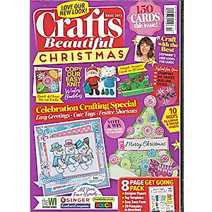 CRAFTS BEAUTIFUL, XMAS, 2017 ISSUE,311 FREE GIFTS OR CARD KIT ARE NOT INCLUDED