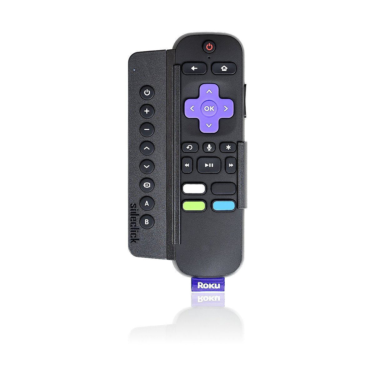 Sideclick Universal Remote Attachment for Roku Streaming Player