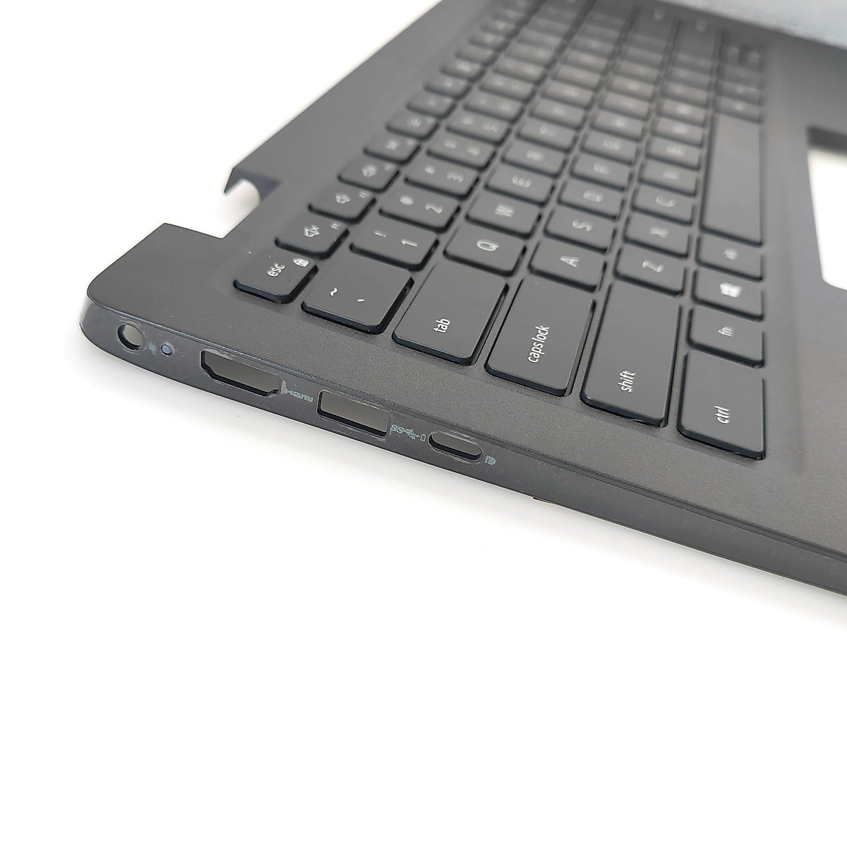 Jxjslp Replacement Upper Case Palmrest for DELL Latitude 3420 E3420 Series Laptop US Layout Non-Backlit Keyboard Assembly 4PX9K 04PX9K Black