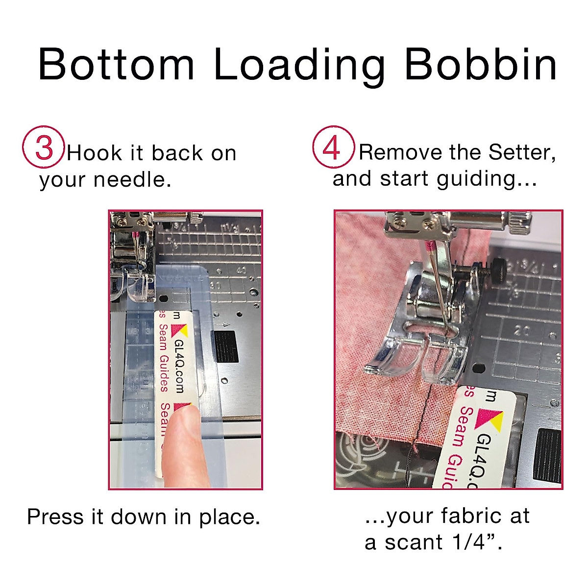 Guidelines4quilting Super Easy Seam Guide Setter, 4.75"X1.25"X.125"