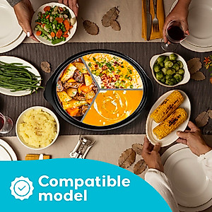 Gray Silicone Slow Cooker Liner Divider (8QT)