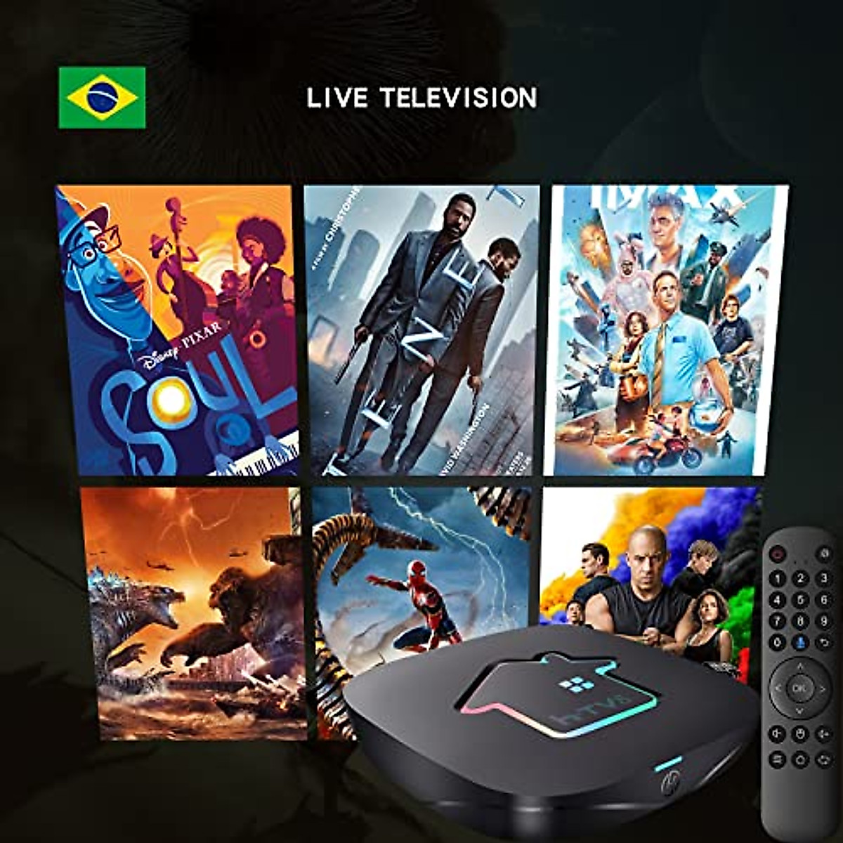 2023 Newest H8 HTV 8 Box IPTV Brazil Brazilian More Videos Quad Core Andorid 9.0 8K HDR Image Android 9 HDMI 2.0 LAN Multi-Media