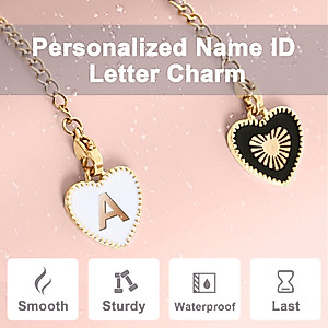 Letter Charm Accessories for Stanley Cup,Name ID Letter Handle Charm for Stanley/Simple Modern Tumbler Cup Water Cup Initial Identification Charm (A)