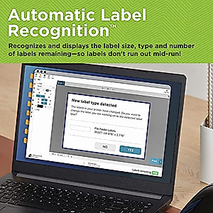 DYMO LabelWriter 550 Turbo Direct Thermal Label Printer, USB and LAN Connectivity Monochrome Label Maker - Print up to 90 Labels Per Minute, 300 dpi, Auto Label Recognition