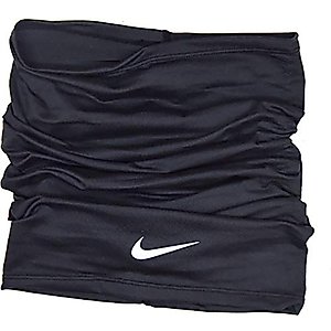Nike Neck Warmer, Therma-Fit Wrap, One Size, Black/Silver