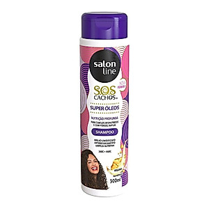 Salon Line - Linha SOS Cachos (Super Oleos) - Shampoo 300 ML - (SOS Curls (Super Oils) - Shampoo 10.14 Fl Oz)