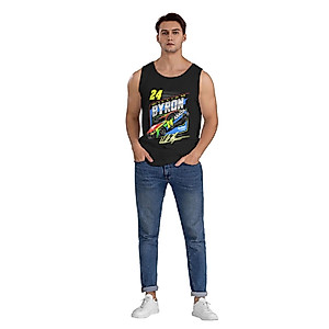 William Byron 24 Men Sleeveless Garment Sport T-Shirt Athletic Undershirt Tank Top Shirt Quick Dry Men's Tee Black