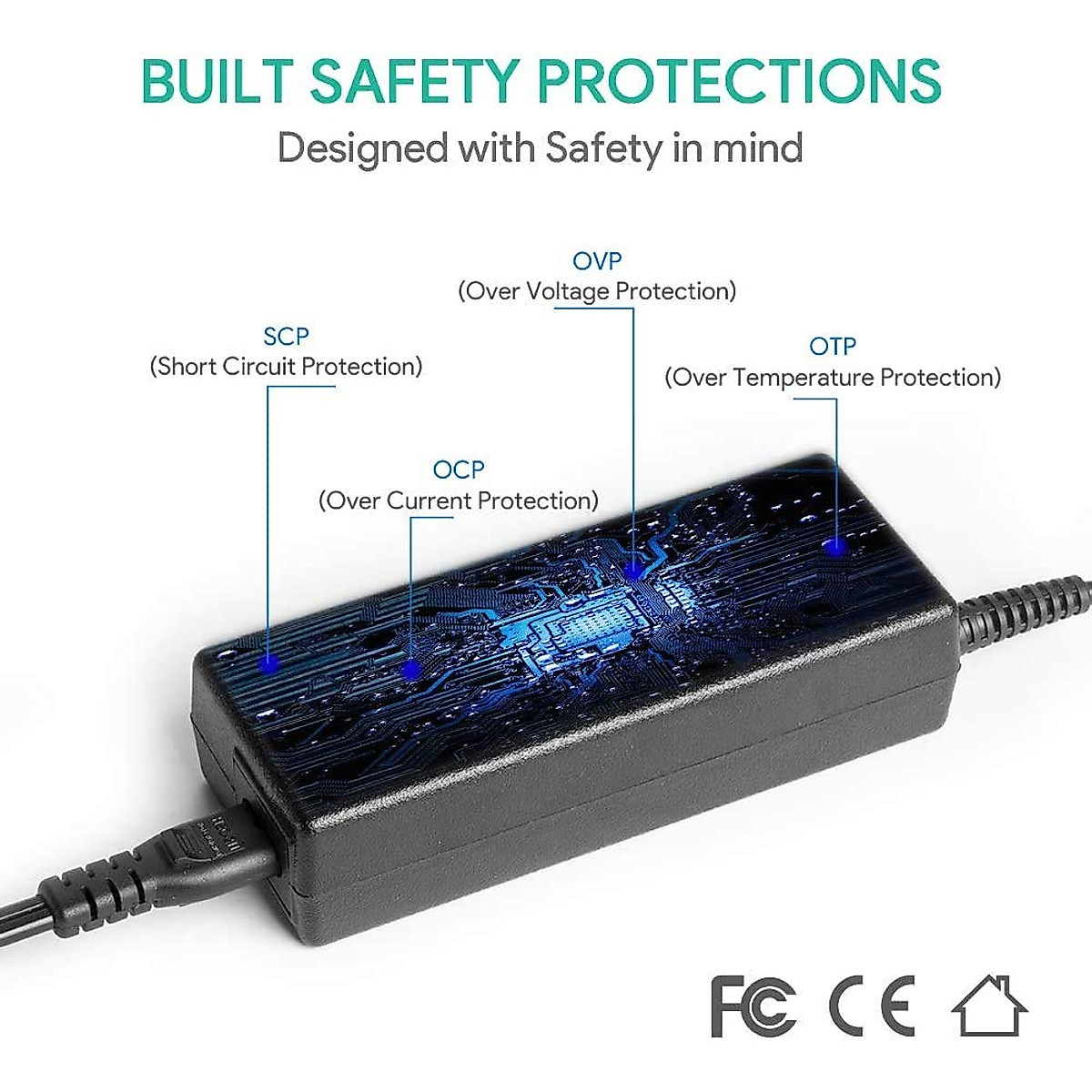 HKY 24V AC Charger Compatible with Zebra ZP550 ZP450 Barcode Printer G-Series GX420d Gk-420d GX430 GX420 GT800 GT820 HC100 GX420D GX420T GX430T Label Printer Power Supply Cord Plug Charger