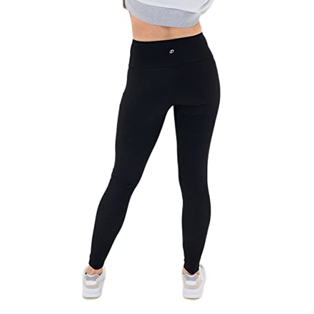 Spalding Women's High-Waisted Cotton Leggings | Comfortable Yoga Pants | Black | 1X