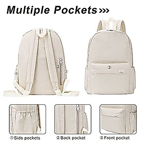 JQWSVE Aesthetic Backpack Sage Green Backpack for Women Solid Color Y2k Backpack Cute Kawaii Backpack Travel Laptop Backpack