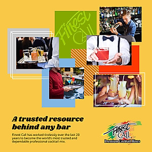 Finest Call Premium Triple Sec Syrup Drink Mix, 1 Liter Bottle (33.8 Fl Oz), Individually Boxed