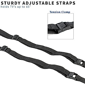 TV Anti-Tip Heavy Duty Dual Cable, Non Tipping Safety Strap Kit for Flat Screen and Furniture Mounting STAND-SK02