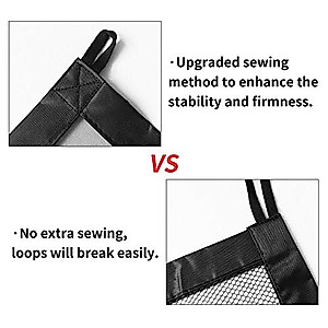 NWK 43'' X 30'' Magic Pet Gate Baby Gate for The House Stairs Providing a Safe Enclosure for Pets to Play and Rest, 6 Straps Design, 9 Hooks