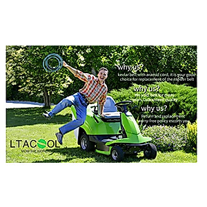 Lawn Mower Tractors Deck Kevlar V Belt 1/2" x 137" for MTD/Cub Cadt 754-05012, 754-05012A, 954-05012, 954-05012A; Gravely: 07200524