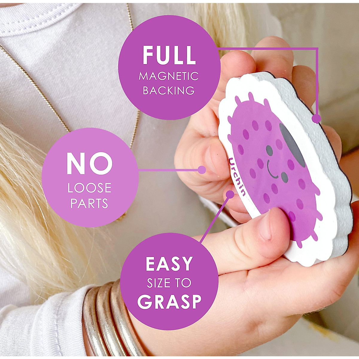 Curious Columbus Animal Magnets - 52 Toddler Magnets For Refrigerator - Fridge Magnets For Toddlers Play with Magnetic Letters - ABC Kid Magnet for Alphabet Learning - Kids Foam Animals A-Z Activities