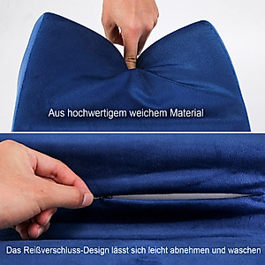 Tablet Pillow Stand Tablet Stand Tablet Holder Dock for Bed with 3 Viewing Angles , Compatible with all tablets ,Phones and iPad Pro 9.7, 10.5,12.9 Air Mini 4 3, Kindle, E-Reader and books(Navy)