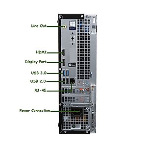 Dell Optiplex 3060 SFF Computer Desktop PC, Intel Core i5-8400 2.80GHz Processor, 8GB DDR4 Ram, 256GB NVMe SSD 1TB Hard Drive, HDMI, Wireless Keyboard Mouse, WiFi & Bluetooth, Windows 10 (Renewed)
