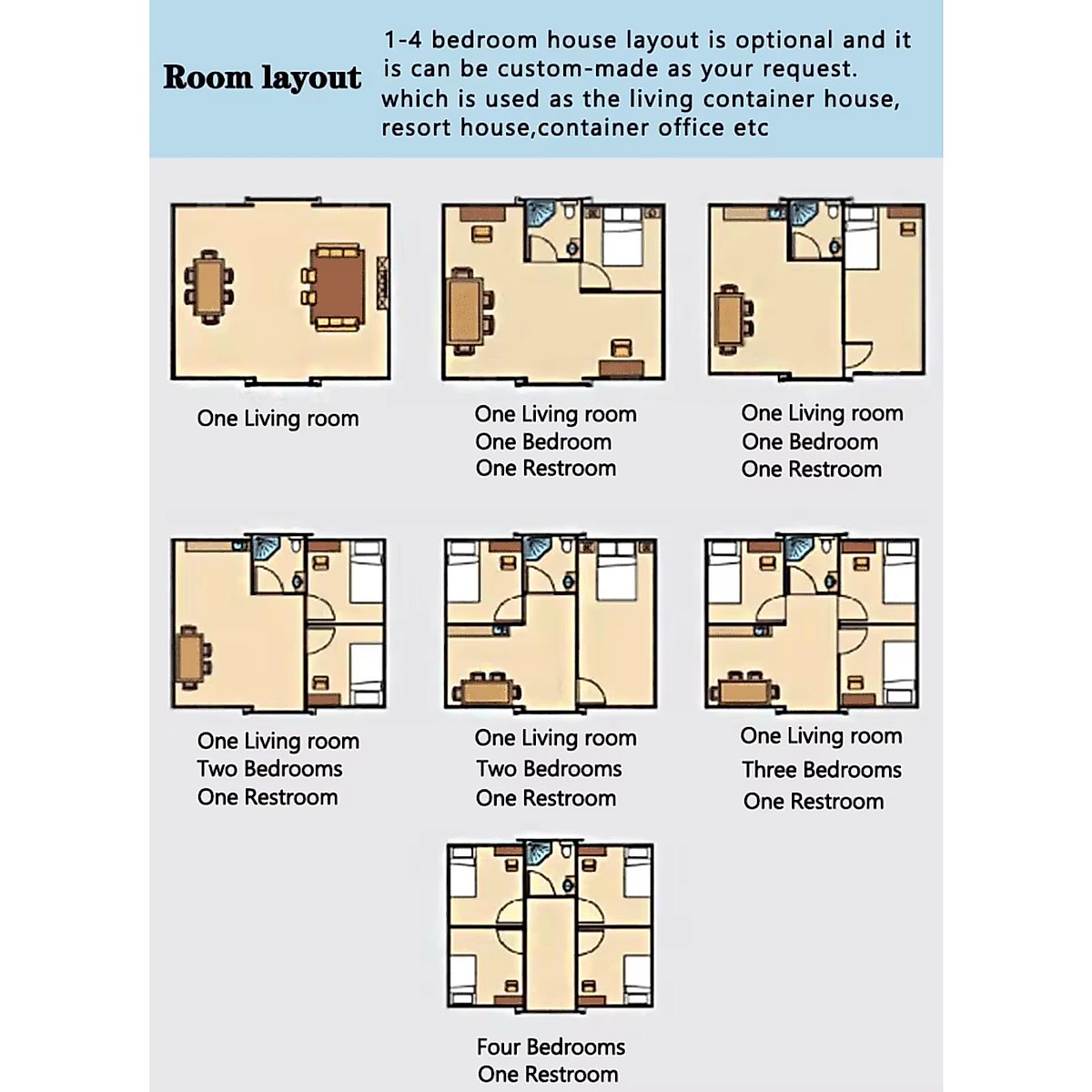 Retro Style Prefab Portable Tiny House 20ft 40ft Folding 2 Bedrooms 3 Bedrooms Modular Home Expandable Container House Competitive Price