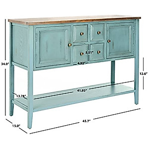 Safavieh American Homes Collection Charlotte Distressed Light Blue Sideboard