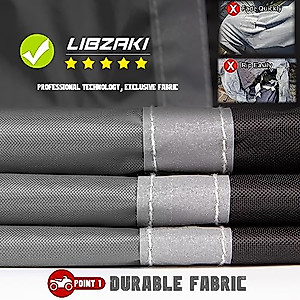 LI LIBZAKI ATV Cover Waterproof 4 Wheeler Cover Quad Cover All Season Weather Proof Outdoor UV Protection for Polaris Kawasaki Yamaha Suzuki Can-Am Black