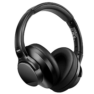 TUINYO Wireless Headphones Noise Cancelling Over Ear Bluetooth Headphones with 60H Playtime, Deep Bass Hi-Fi Stereo Sound & Comfortable Earpads for Travel, Home and Office-Black …