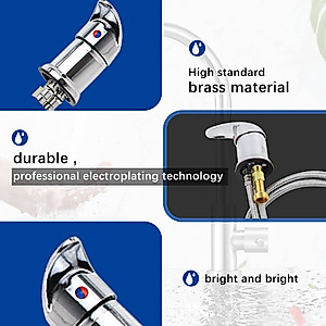 Karagas Salon Shampoo Bowl Faucet Vacuum Breaker Kit, Salon Shampoo Bowl Salon Sink Faucet & Vacuum Breaker with Sprayer and Hose for Shampoo Bed,Hair Salon Sink Faucet Sprayer Hose Set