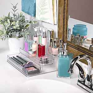 Richards 3 Tier Spice Rack - 10" x 4" x 9" Medicine Cabinet Organizer Small Plastic Spice Rack for Cabinet - Eliminate Household Clutter - Organize Canned Food, Seasoning in Pantry