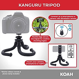 Panasonic DC-G100KK LUMIX G100 4K Mirrorless Vlogging Camera with 12-32mm Lens Bundle with 64GB SD Card, Gadget Bag Kit, Extra Battery, and 12-Inch Flexible Tripod (5 Items)