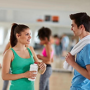 GIWOSK 2Pcs Protein Powder Travel Container, 4 Layers Stackable Leakproof Formula Container Dispenser To Go with Funnels Stand, Portable Keychain Protein Powder Container for Travel Workout Fitness