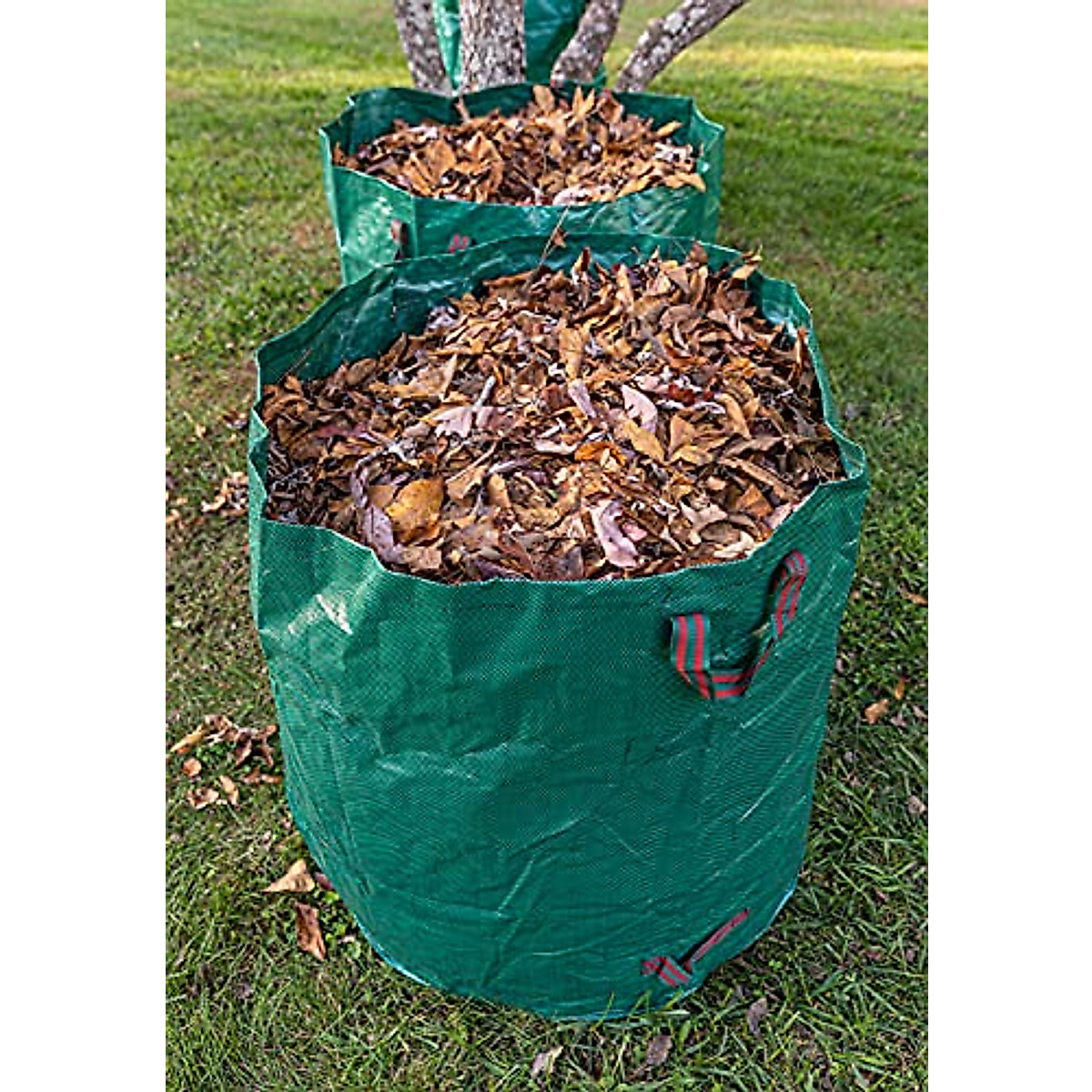 Gardzen 3-Pack 72 Gallons Garden Bag - Reuseable Heavy Duty Gardening Bags, Lawn Pool Garden Leaf Waste Bag