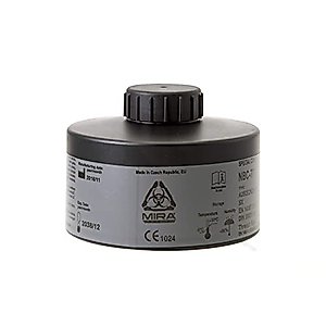 MIRA Safety - NBC-77 SOF - Single 40mm Gas Mask Filter - Special Combined CBRN Respirator Filters - NATO Standard Size (40mm x 1/7") - Canister Filter Fits CBRN Gas Masks - 20 Year Shelf Life