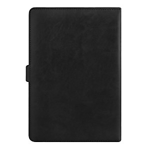 IPENNY A5 Vintage Leather Journal with Combination Lock Digital Password Journal with Bookmark Pen Loop Retro Privacy Notebook Writing Travel Diary Locking Journal, 100 Sheets (#1,Black)
