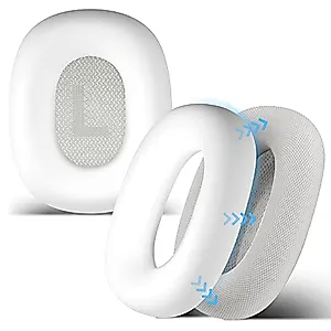 Seltureone Case Compatible for AirPods Max Earpads, Earcup Cover Protector, Silicone Earphone Protective Earpad Cover Accessories for AirPod Max Headphones Ear Pads, White