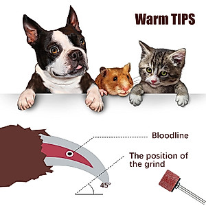 22 Pet Nail Grinder Replacement Kit with Grit Sanding Bands Pet Nail Smoother Dog Claw Care Black Grinding Drums Dog Nail Grinder Replacement Dog Claw Grooming Supplies (1/2 Inch 60 Grit and 100 Grit)