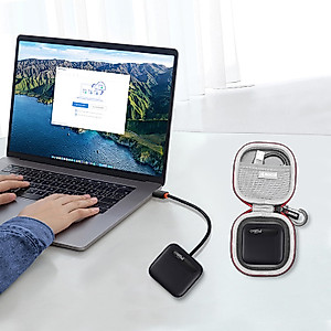 RLSOCO Hard Case for Crucial X10 Pro/X9/X9 Pro/X6 4TB/2TB/1TB/500GB Portable SSD,External Solid State Drive