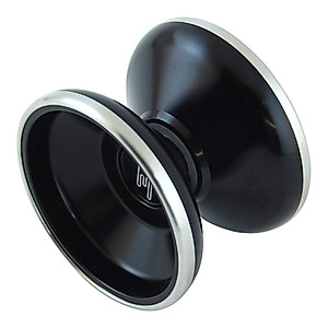 Black Yoyo King Ghost Bi Metal Aluminum and Steel Professional Trick Yoyo with Ball Bearing Axle and Extra String