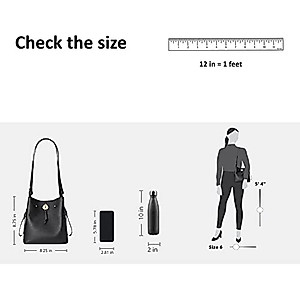 Kate Spade New York Marti Small Convertible Drawstring Bucket Bag (Black)