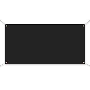 Large Banners and Signs Blank Parade Banner Blank Banner Decoration for Design Your Own Characters and Patterns Indoor Outdoor Display, 2 x 6 Feet (Black)
