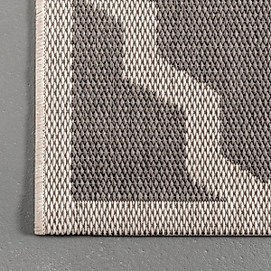 nuLOOM Gina Lattice Indoor/Outdoor Area Rug, 8x11, Gray