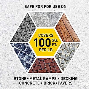 Safe Paw Pet Friendly Concrete Safe Powerful Salt Free Ice Melt for Driveways, Sidewalks, and Various Terrain, 22 Pound Flexicube (4 Pack)