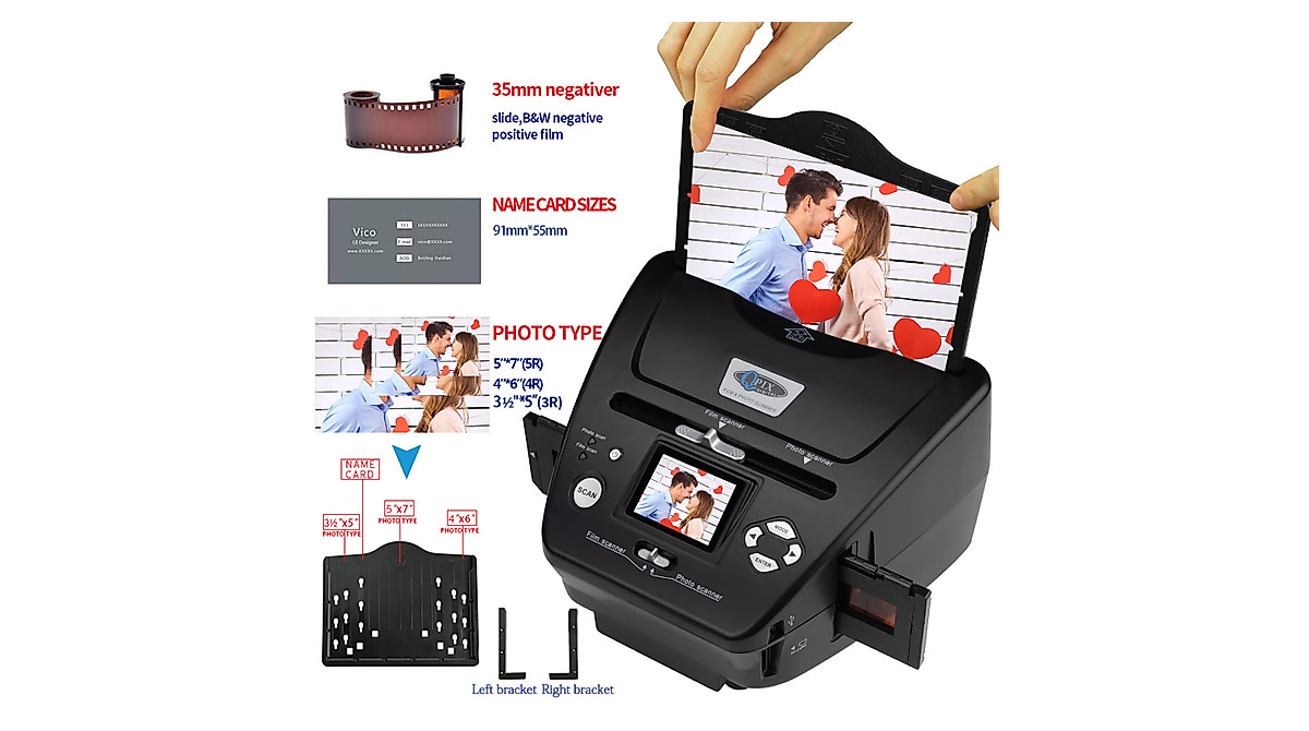 High-Res 16MP Film & Photo Scanner with LCD Screen | QPIX DIGITAL