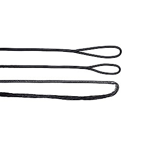 EOUS amo 60 Bow String for Recurve Bow Strings Replacement,14 Strands b50 Dacron Bowstring and Rubber Finger Savers Set