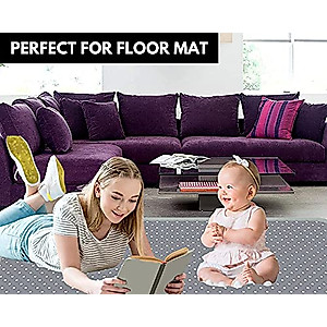 Splat Mat for Under High Chair - Splash Mat | Large 51" x 46" Size | Washable & Water Resistant | Avoid Messes | Multiple Uses | Easy to Wipe | Quick Drying - Comes w/ Carrying case for Floor & Table